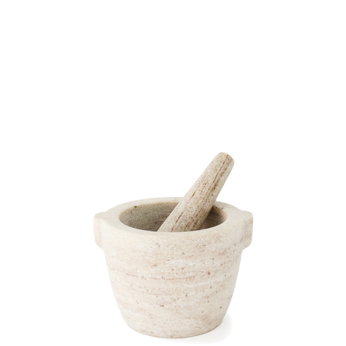 Mortel vit marmor d12 h7,5 cm