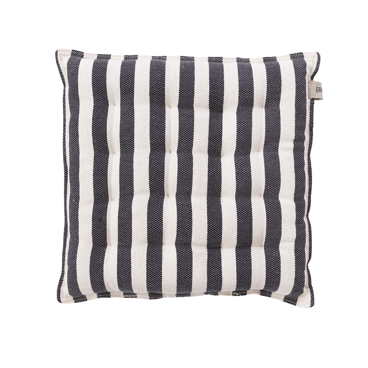 Sittdyna 40x40 naturvit/mörkgrå