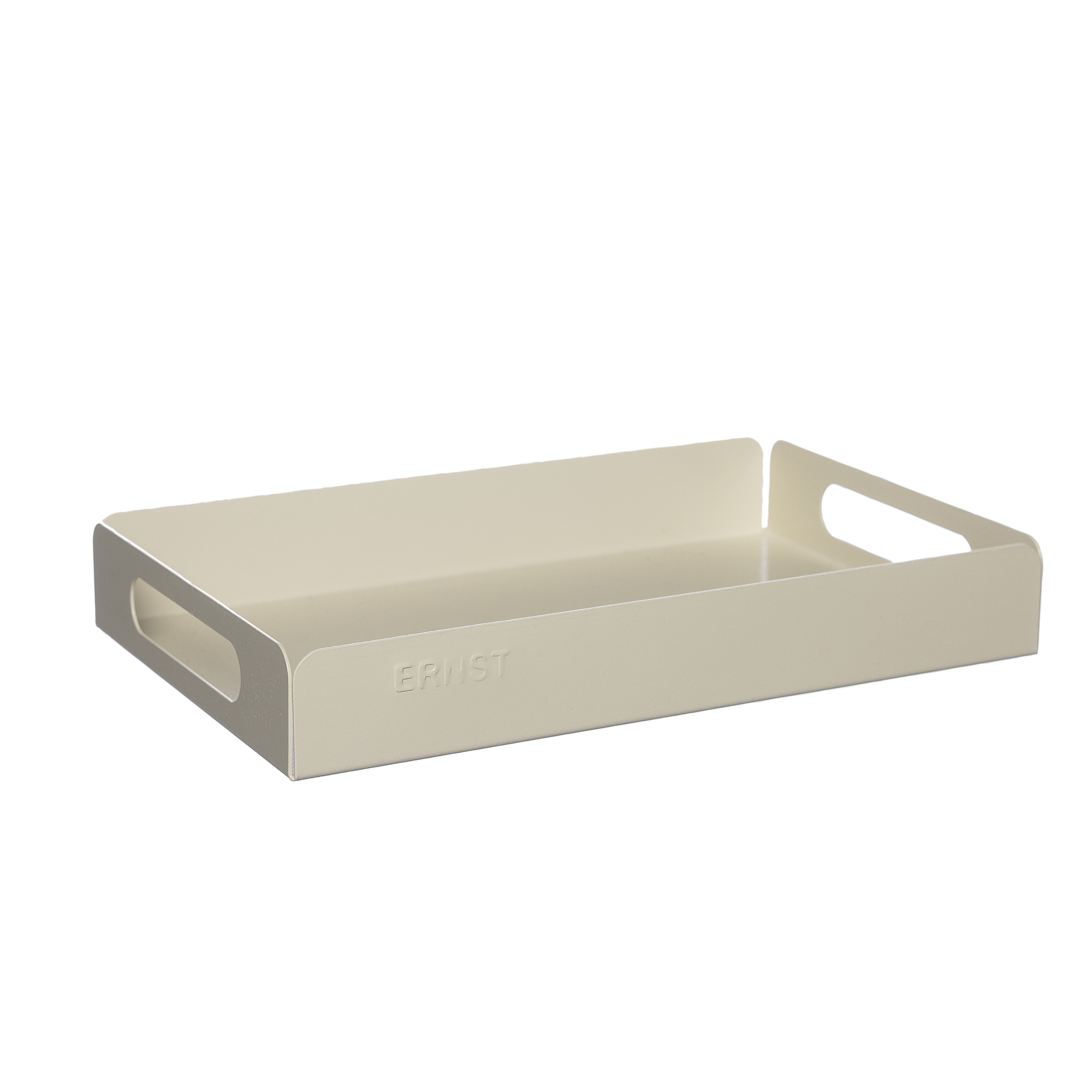 Bricka i metall 28,5x18x4 cremevit